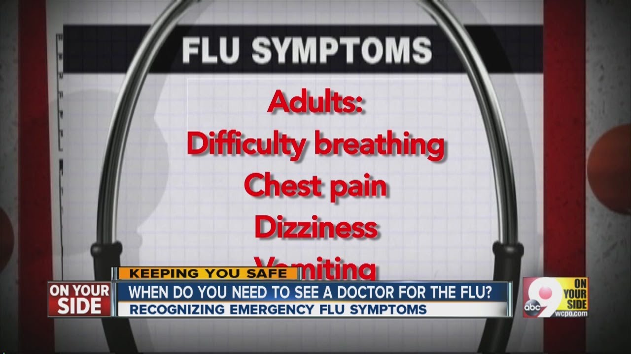 Recognizing emergency flu symptoms - YouTube