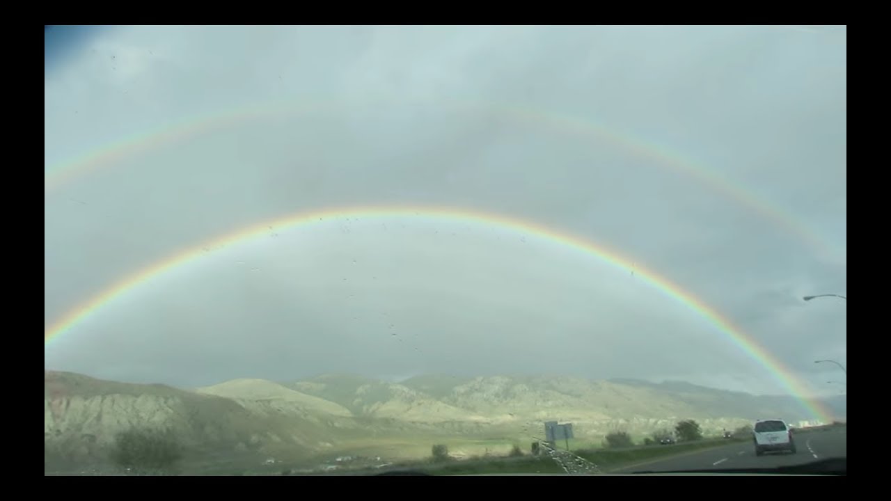 The Most Spectacular Double Rainbow I have ever seen. Kamloops, British ...