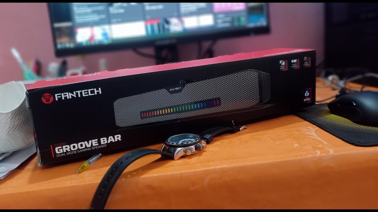 Fantech GS303 GROOVE BAR - Dual Mode RGB Gaming Speaker | Unboxing ...
