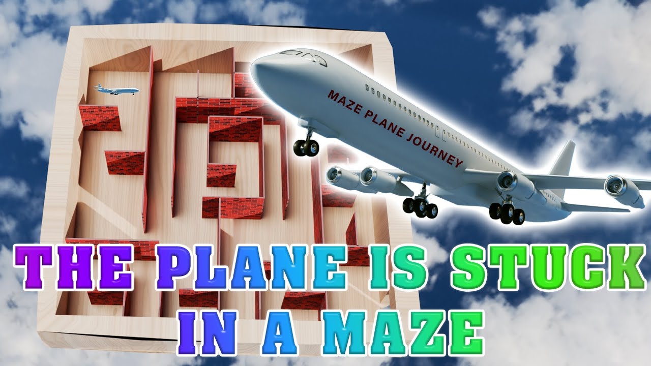 The plane is stuck in a Maze, How does it come out?| Plane journey in ...