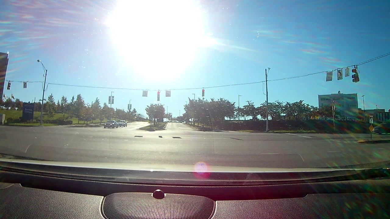 Driving North Bound on Interstate 895 Harbor tunnel in Baltimore ...