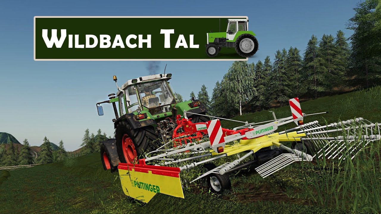 LS19 WILDBACH TAL #007: Gras mähen und schwaden | LANDWIRTSCHAFTS ...