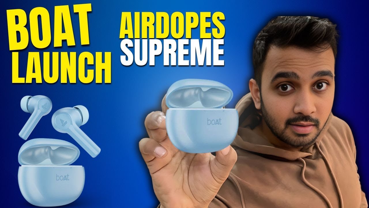 Boat Airdopes Supreme TWS earbuds Launched 🔥 50-hour battery life, 4 ...