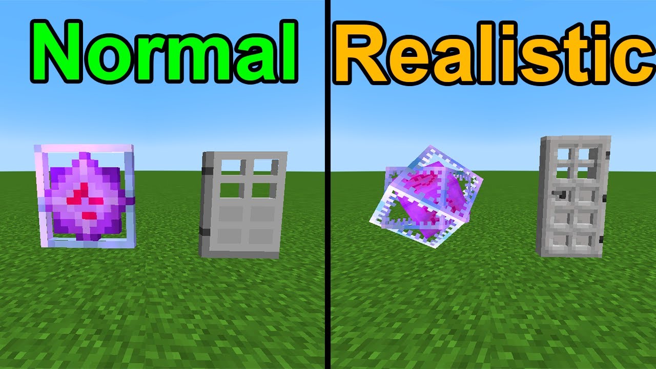 normal textures vs Realistic textures - YouTube