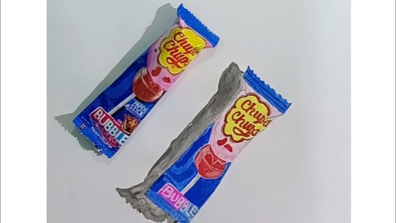Coffee and lollipop packet realistic water colour Part 141 - YouTube