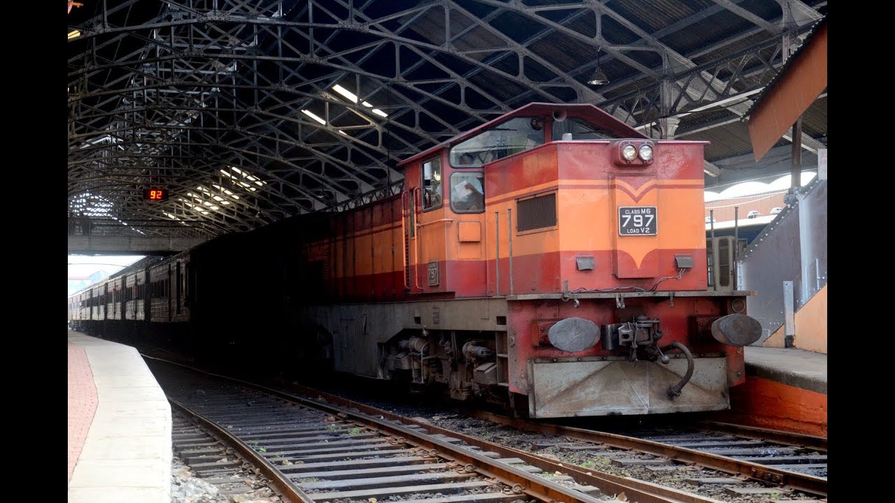SLR's Class M6 797 with the Kalutara South train leaving Colombo Fort ...