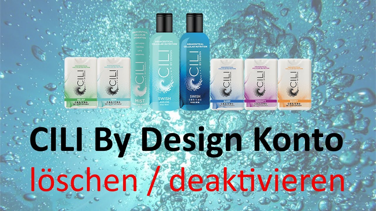 CILI By Design Konto löschen / deaktivieren - YouTube