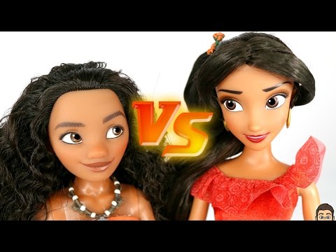 Moana VS. Elena Of Avalor! | BATTLE OF THE DISNEY PRINCESSES! | DISNEY STORE Doll COMPARISON!