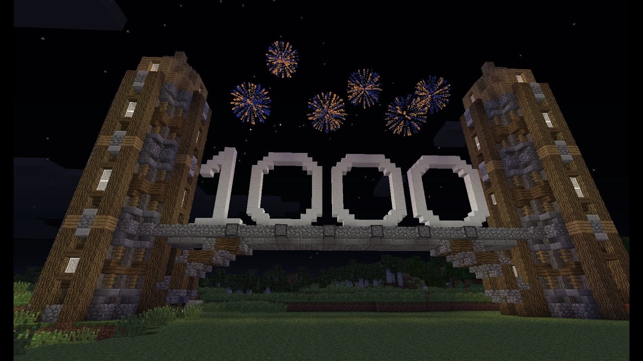 MINECRAFT 1000 SUBSCRIBERS SPECIAL! (With Timelapse Build) - YouTube