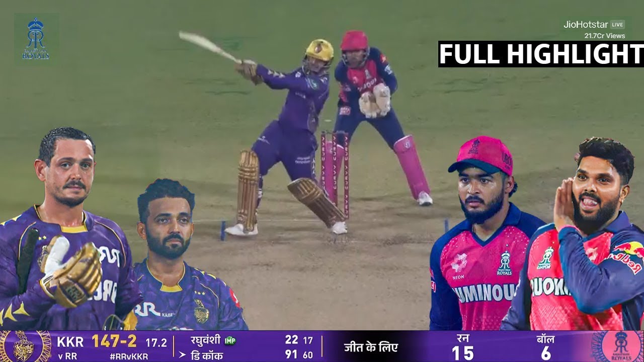 Live :- Kolkata vs Rajasthan IPL 6th Match Full Highlights | kkr vs RR ...