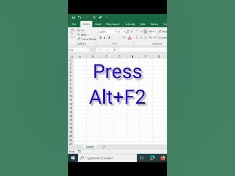 Save As Button Keyboard Shortcuts in Excel (F1-F12) - YouTube