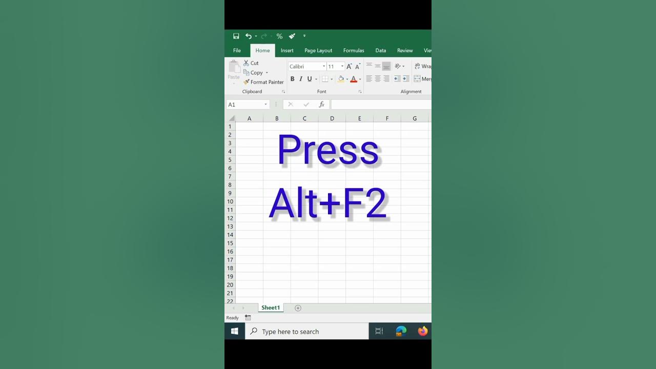 Save As Button Keyboard Shortcuts in Excel (F1-F12) - YouTube