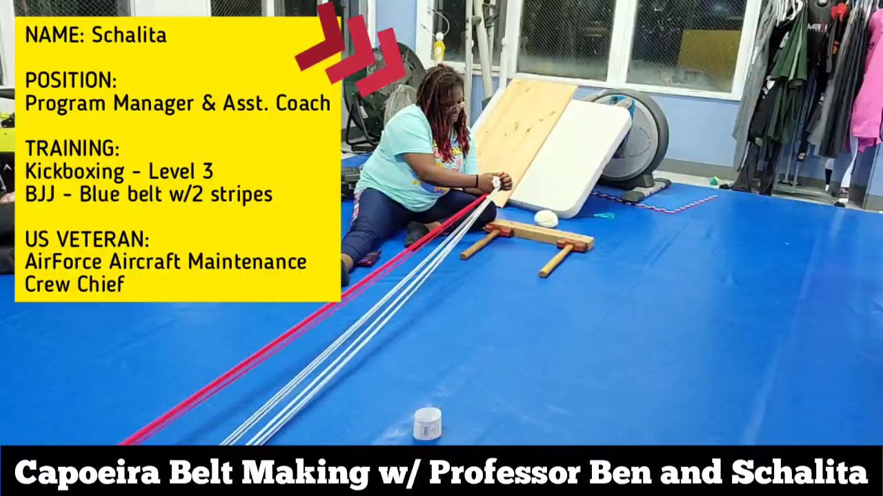 Making a Capoeira Belt (Cordao) with Professor Benjamin Moriniere ...