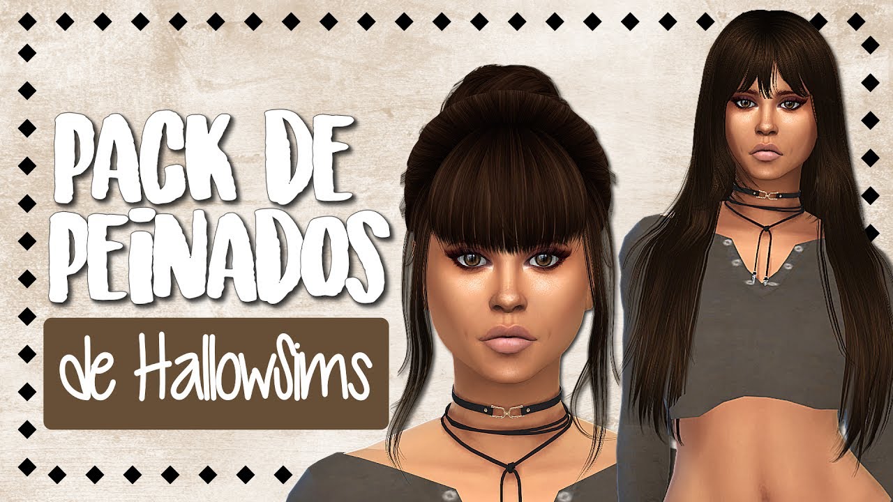 Contenido Personalizado: Pack de peinados de HallowSims | +120 modelos ...