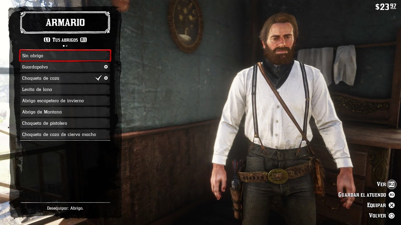 COMO CAMBIAR DE ROPA EN RED DEAD REDEMPTION 2 - YouTube