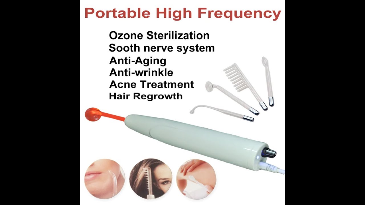 Portable Handheld High Frequency Facial Machine Acne, Anti inflammatory ...