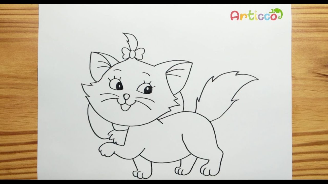 How to Draw ARISTOCATS EASY STEP BY STEP - YouTube
