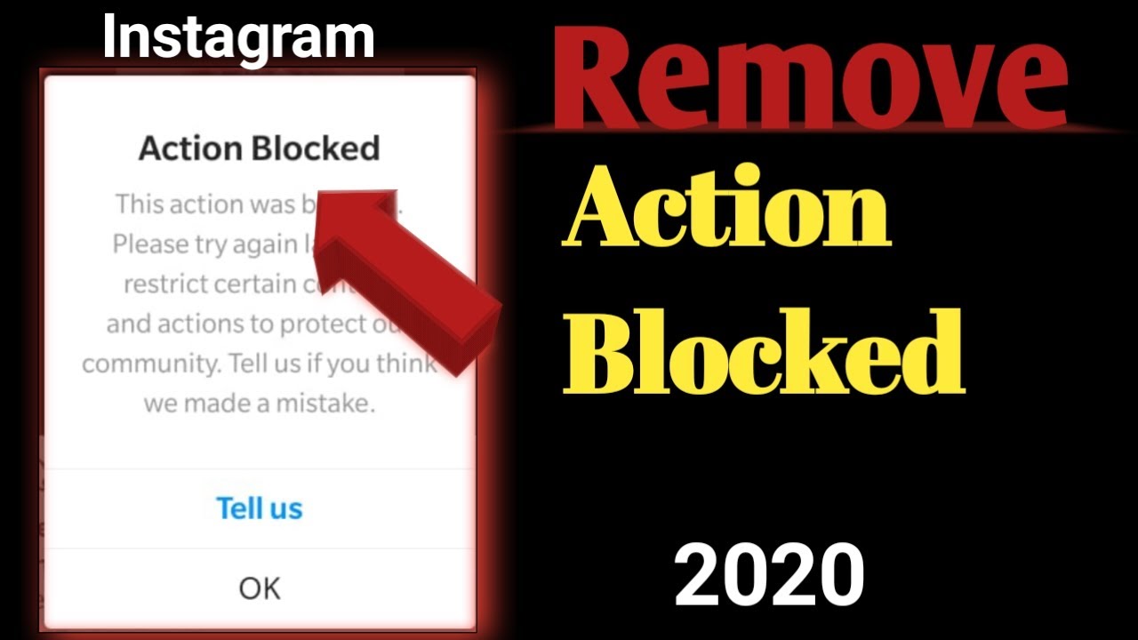 How To Remove Action Blocked On Instagram || Action Blocked kaise ...