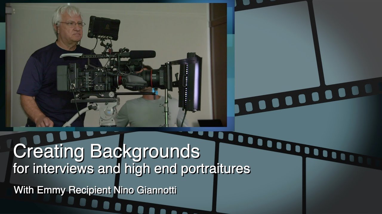 Creating backgrounds for interviews and portraitures - YouTube