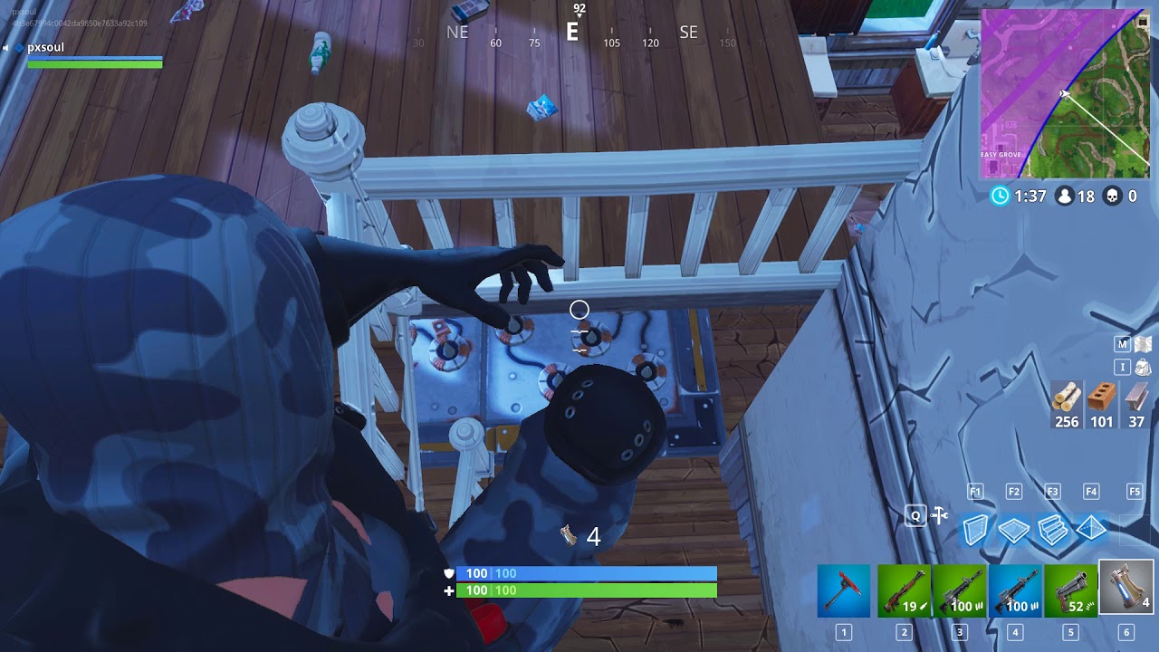 Fortnite: Trap hit, rifle click Kill | Shot with GeForce GTX - YouTube