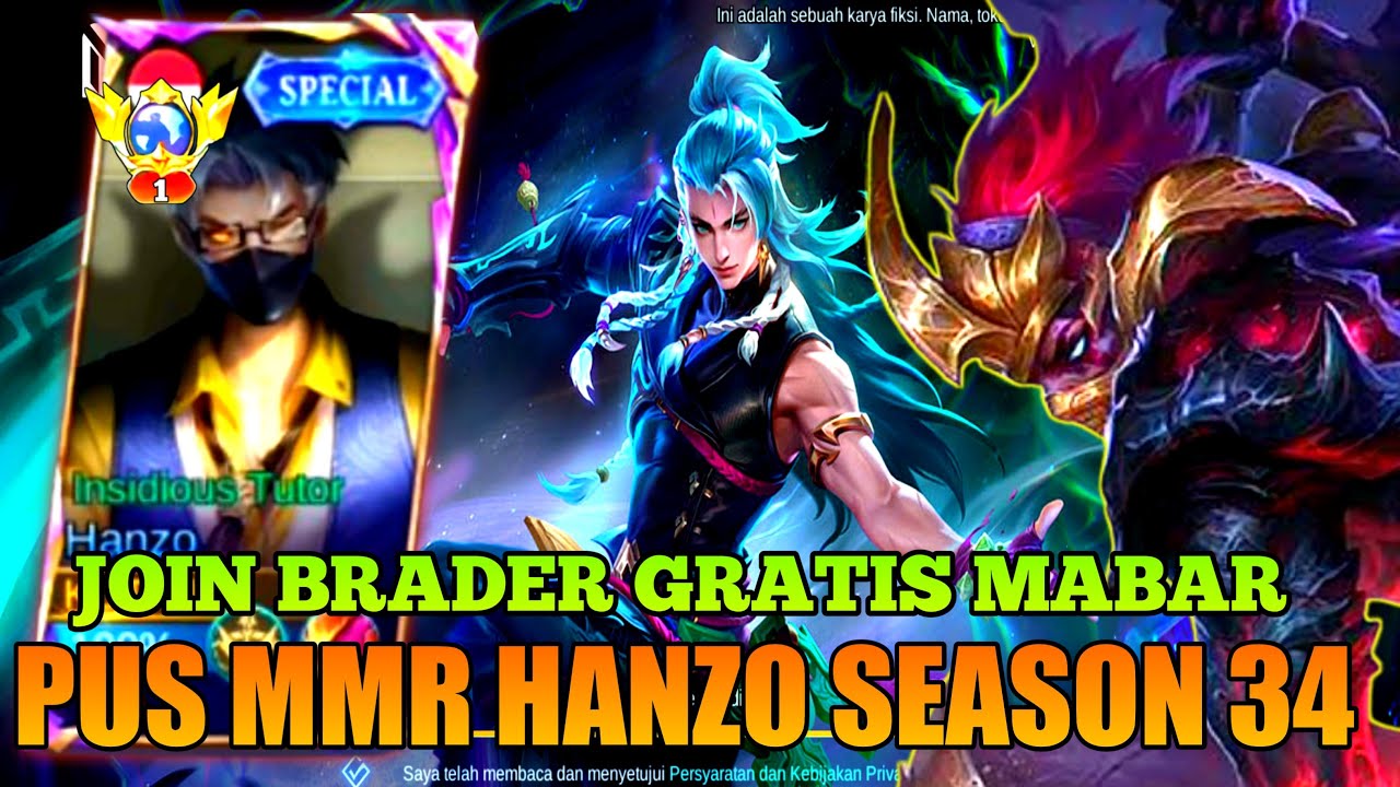 ‼️TUTORIAL HANZO REVAMP - BUILD HANZO TERSAKIT 2024 - MOBILE LEGENDS ...