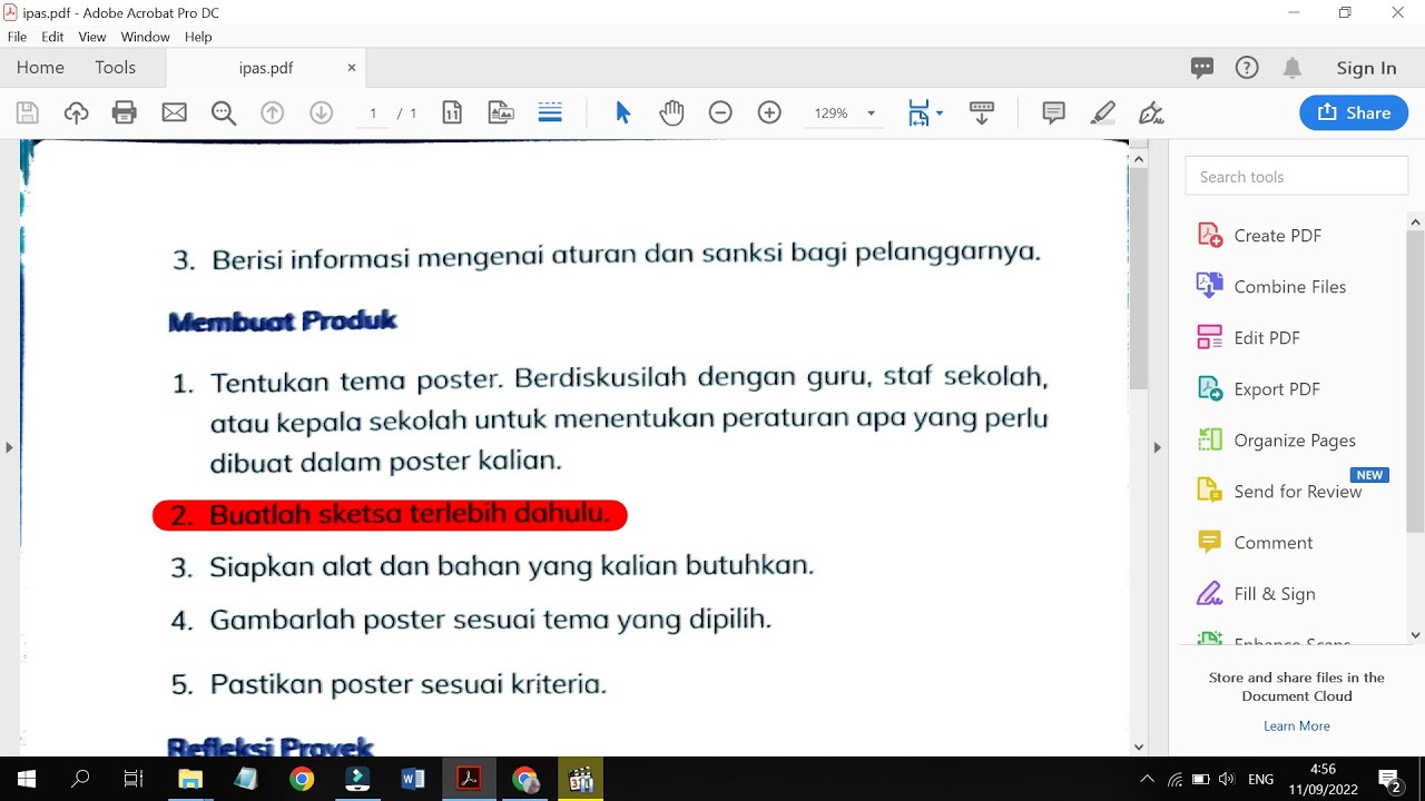 CARA MUDAH STABILO FILE PDF HASIL SCAN || TANPA DOWNLOAD APLIKASI ...