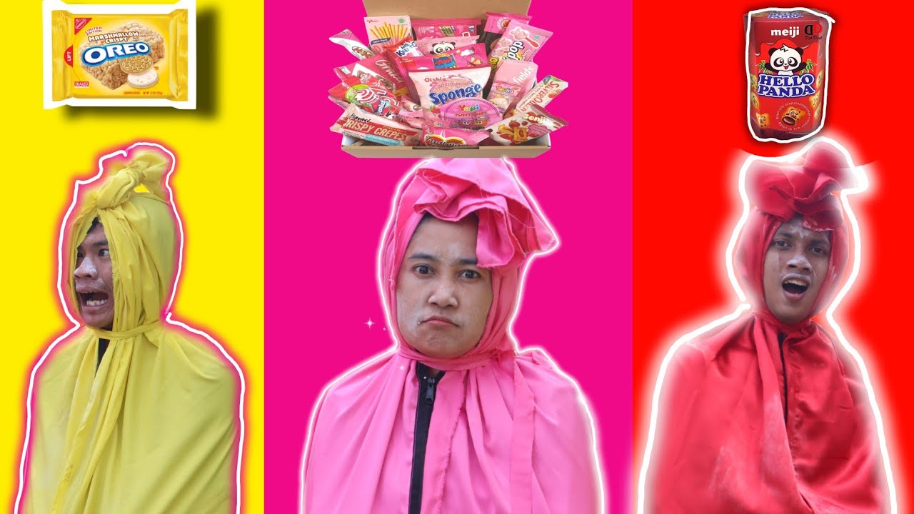 🔴 POCONG MERAH,KUNING,PINK,BERBURU MAKANAN SESUAI KARAKTER WARNA⁉️ ...
