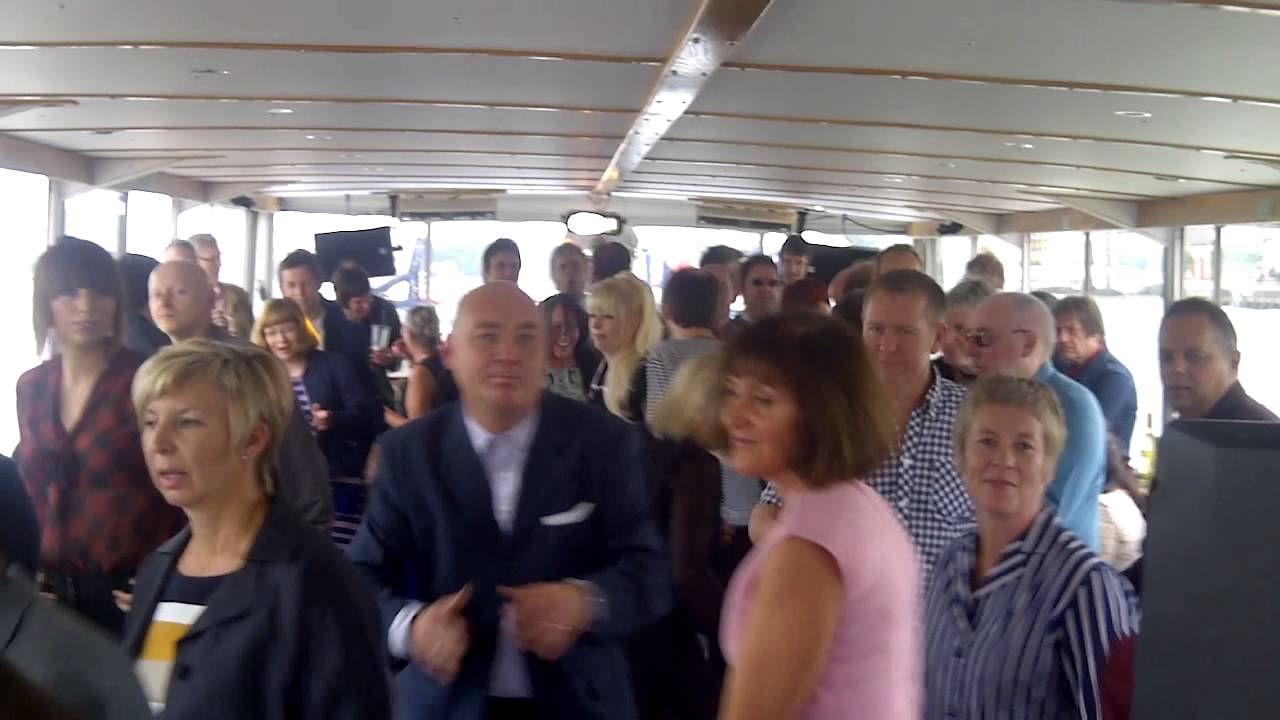 Andy Lewis DJ-ing at the Modcast Rare Mod Boat Party, September 22 2013 ...