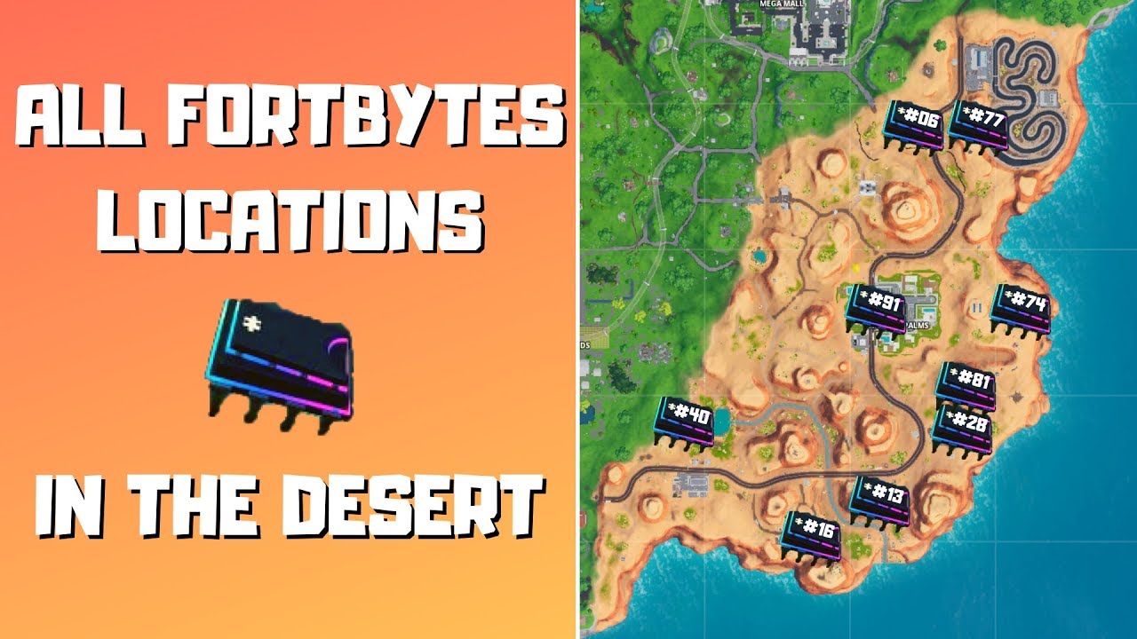 All Fortbyte Locations in The Desert Biome! How To Collect All ...