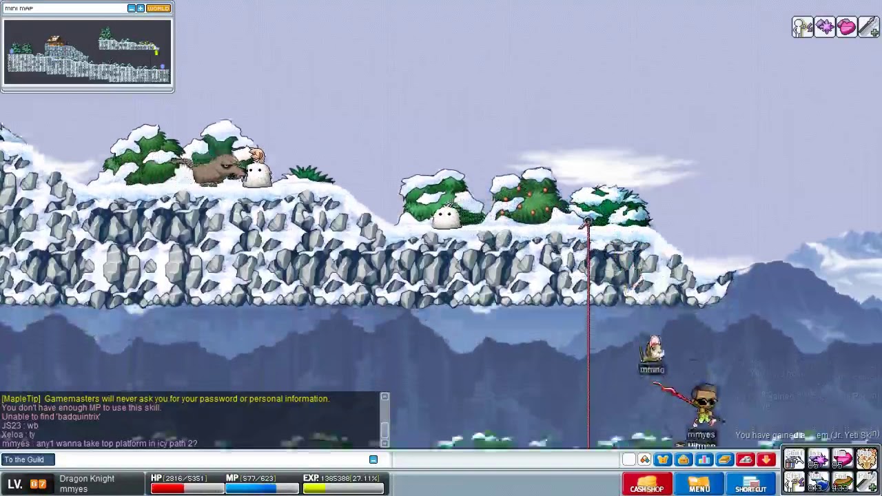 [OSM] Maplestory dk farming hector and jr yeti - YouTube