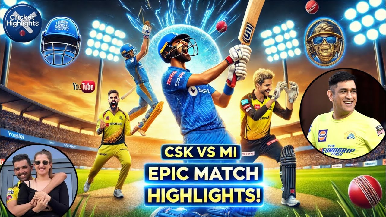 CSK vs MI EPIC MATCH HIGHLIGHTS | MS Dhoni | - YouTube