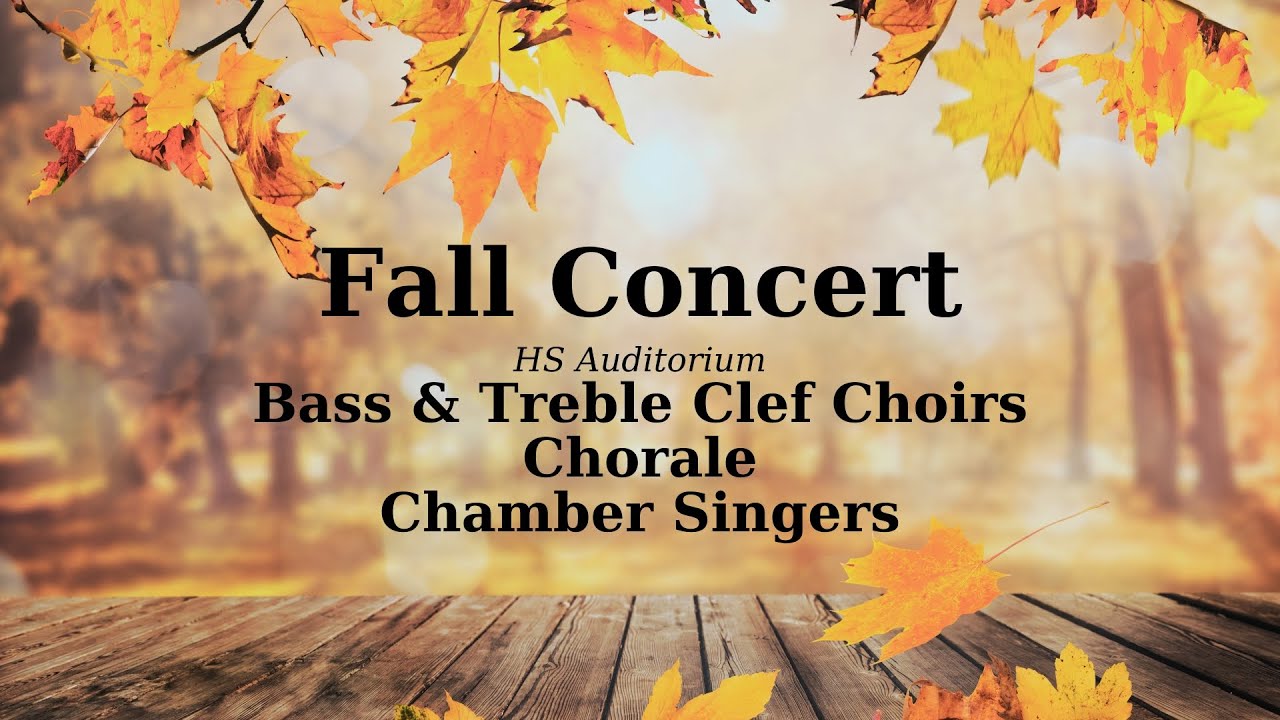 2025 High School Vocal Music Fall Concert - YouTube