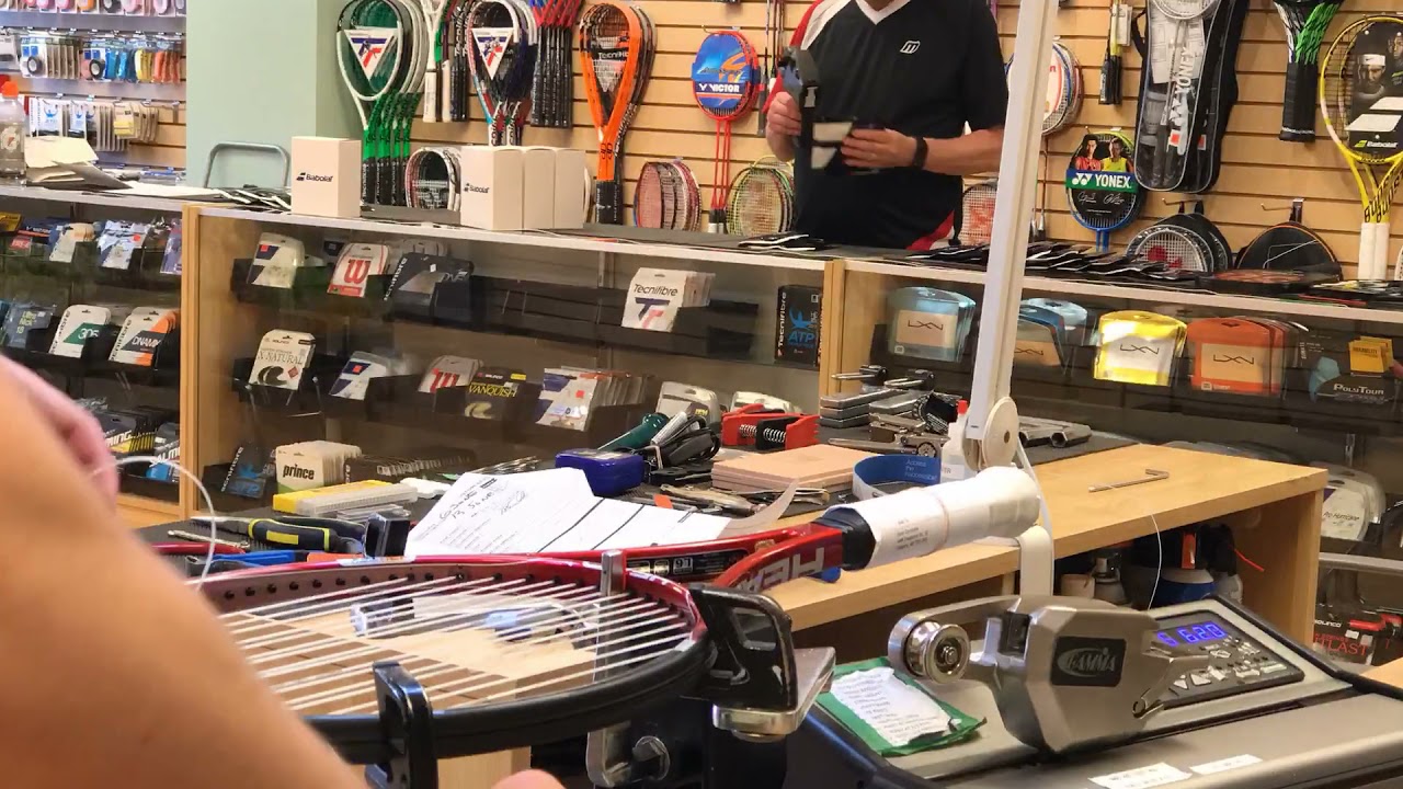 Time Lapse: How to String a Head Prestige Pro Tennis Racquet (Dale ...