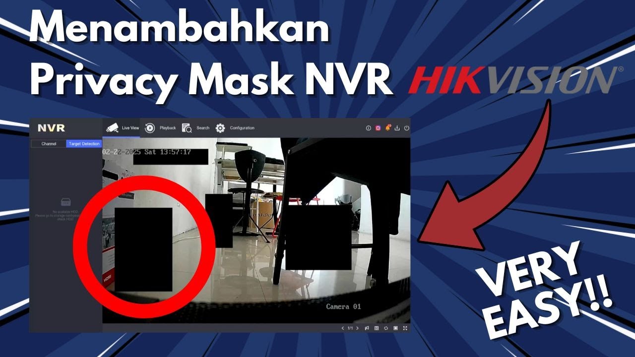 Cara menutupi tampilan live CCTV pada NVR Hikvision (Privacy Mask ...