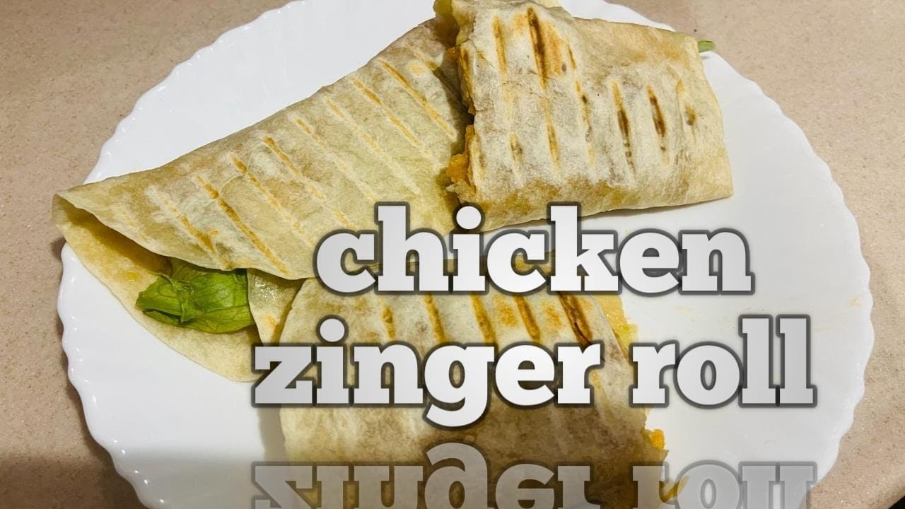 chicken zinger roll by cooking with boby amer #2024 #chicken #zinger # ...