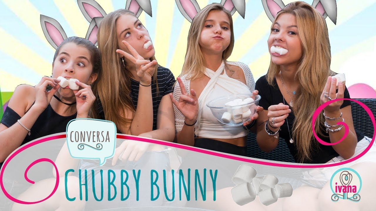 DESAFIO CHUBBY BUNNY ft. VALENTINA SCHULZ GIU NASSA JULIA GOMES IVANA ...