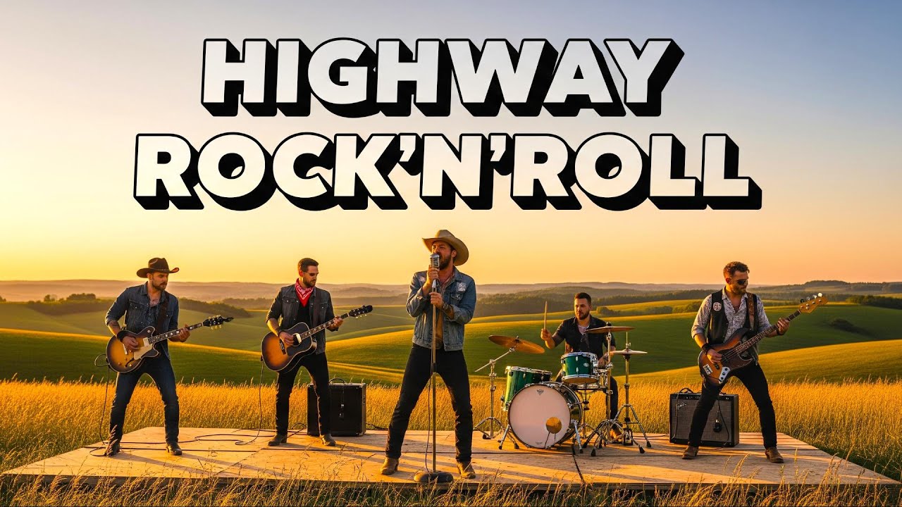 HIGHWAY ROCK’N’ROLL 🎸 Country Band in the Fields • Western Live Music ...