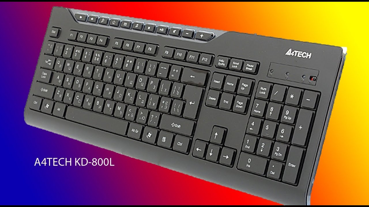 Обзор клавиатуры A4TECH KD-800L - YouTube