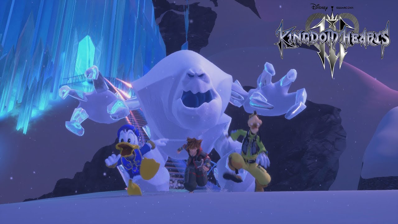 Kingdom Hearts 3 - Snow Monster Boss Battle Gameplay Walkthrough [1080p ...