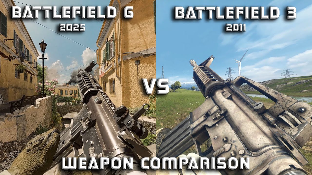 BATTLEFIELD 6 [SS1] VS BATTLEFIELD 3 : WEAPON COMPARISON 4K - YouTube
