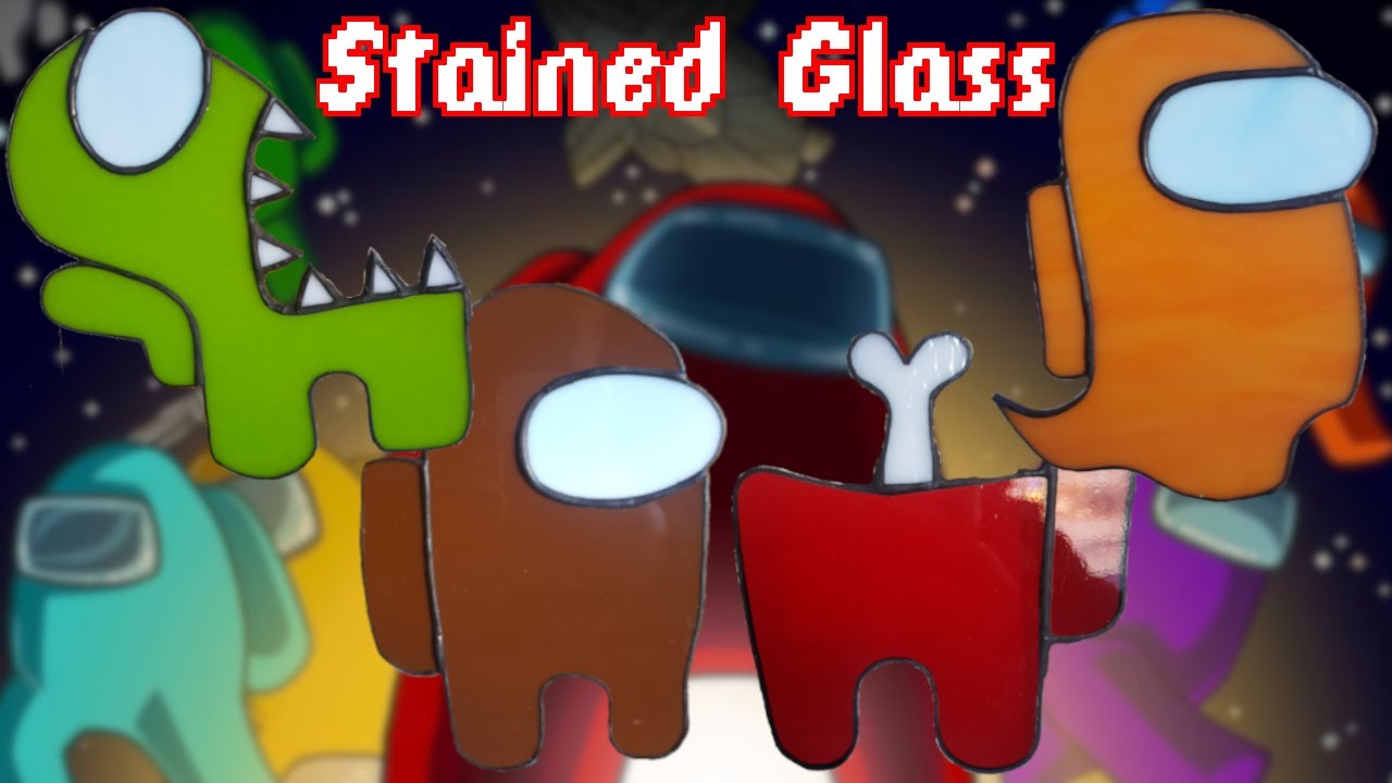 AMONG US - Stained Glass Crewmate and Imposter - YouTube