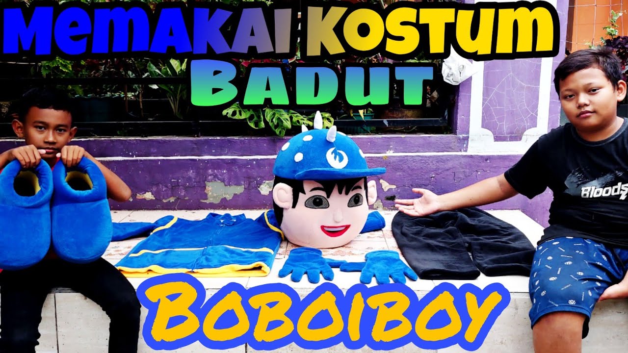 PAKAI BAJU BADUT BOBOIBOY AIR,MEMAKAI KOSTUM BADUT, MENEMUKAN BAJU ...