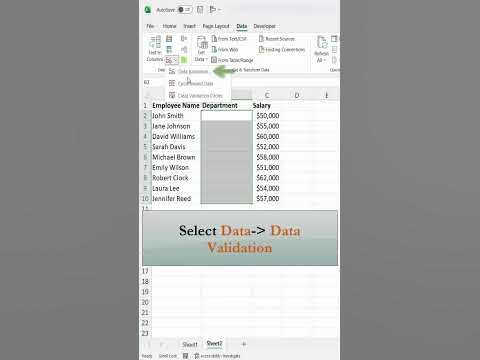 How to Create a Dropdown List in Excel - YouTube