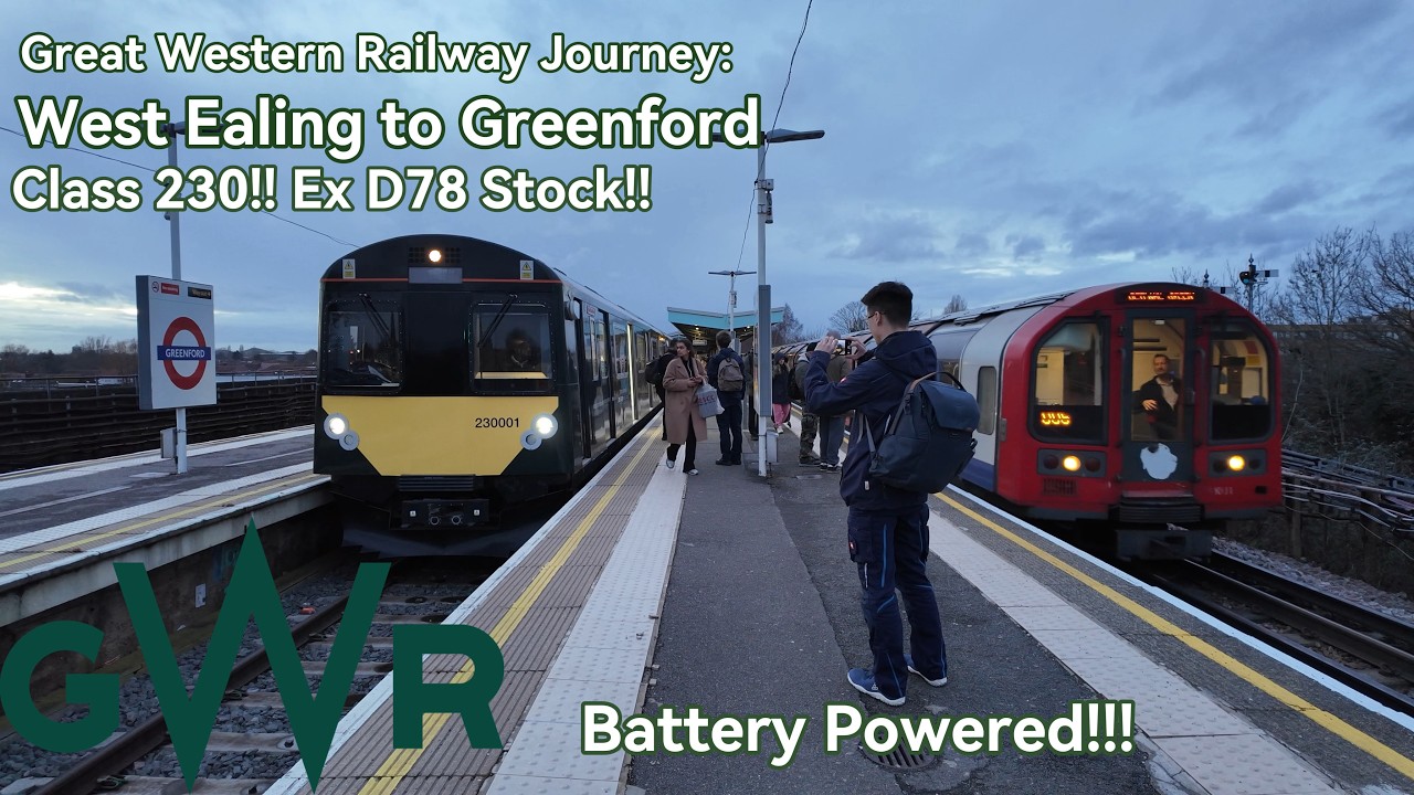 GWR Great Western Railway Class 230 Journey: West Ealing to Greenford ...
