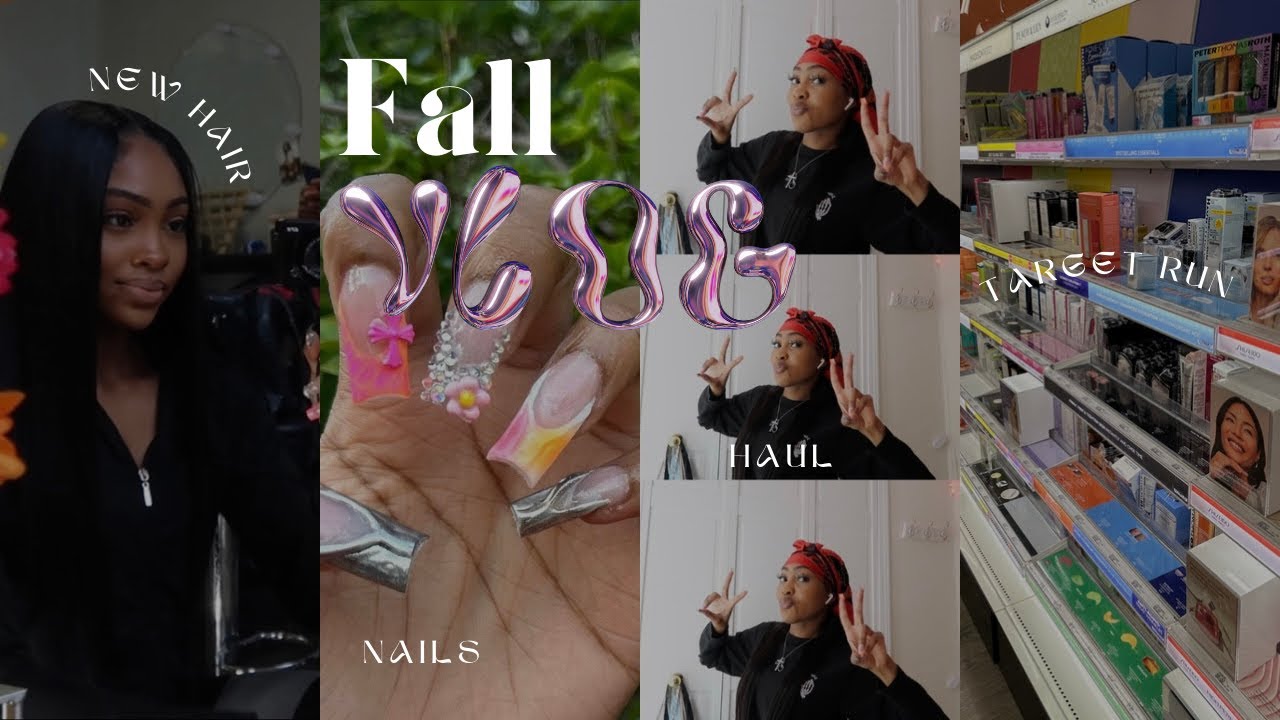 VL♡G: FALL PREP EDITION | hair,nails, target runs,& mini haul - YouTube