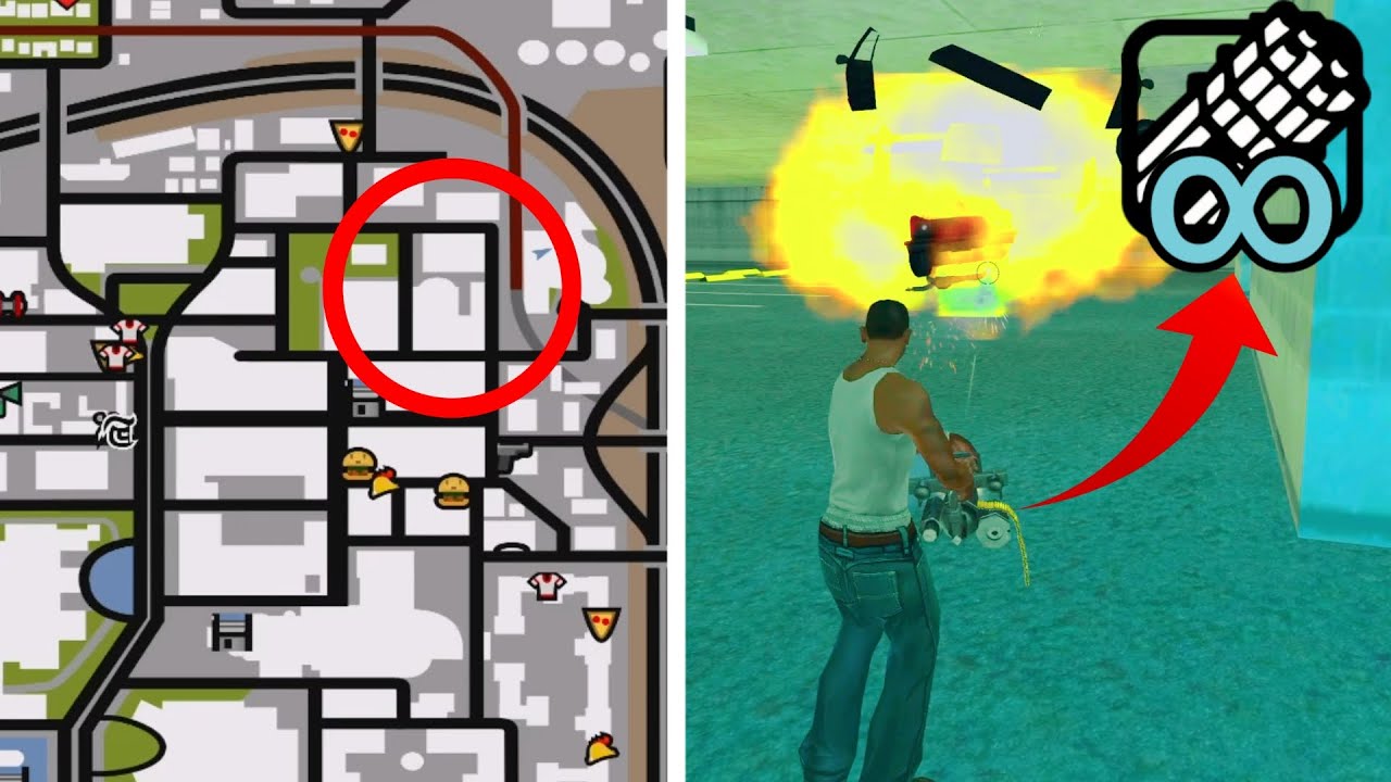 Secret Minigun Locations in GTA San Andreas!😱💥 - YouTube