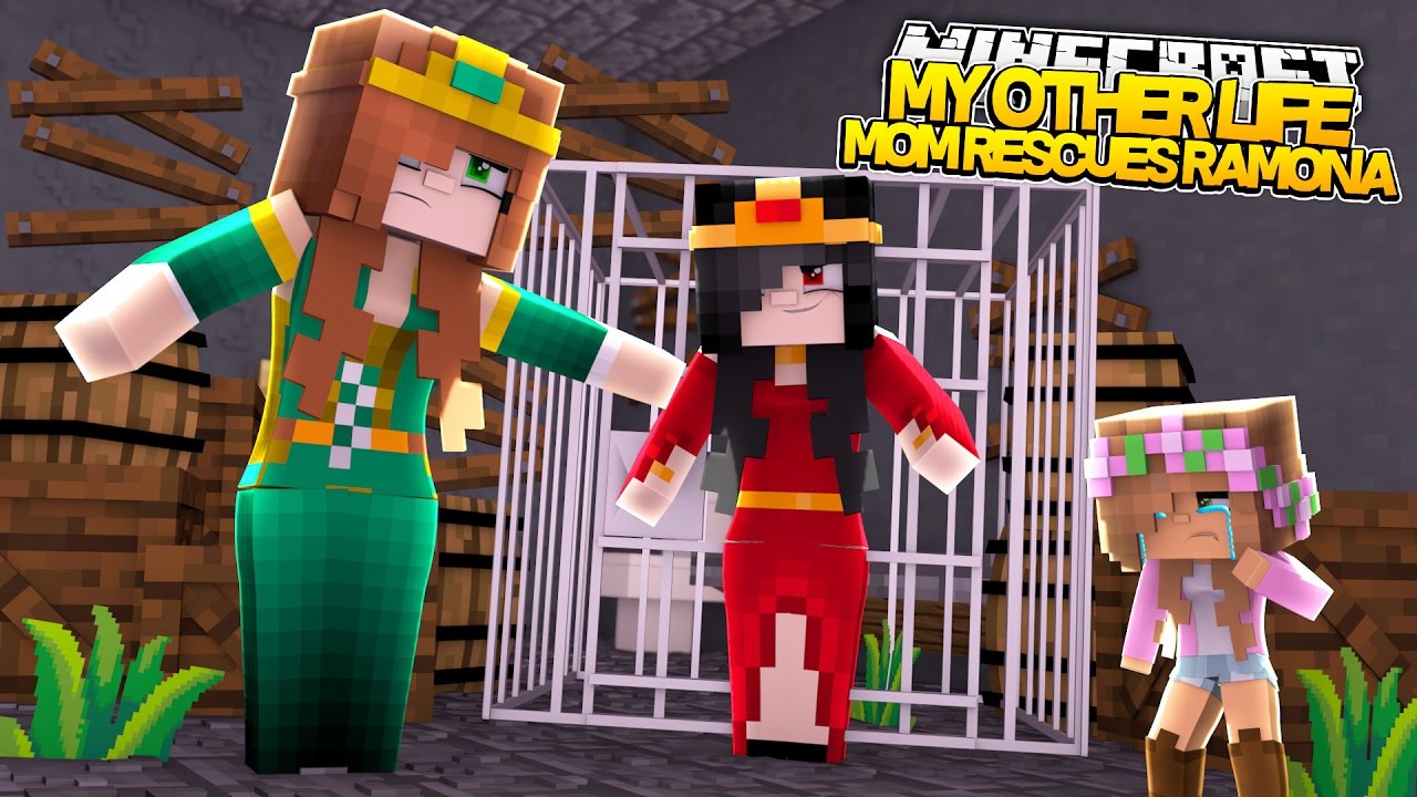 MOM RESCUES RAMONAS!?! Minecraft My Other Life | Little Kelly (Roleplay ...