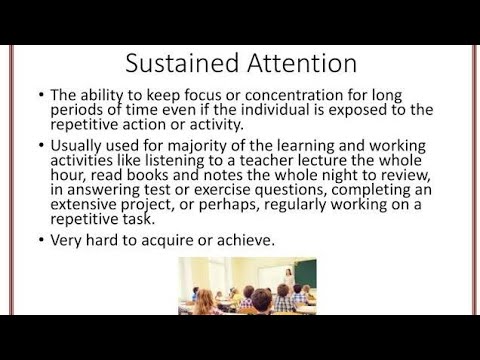 Determination of Sustained Attention Psychology - YouTube