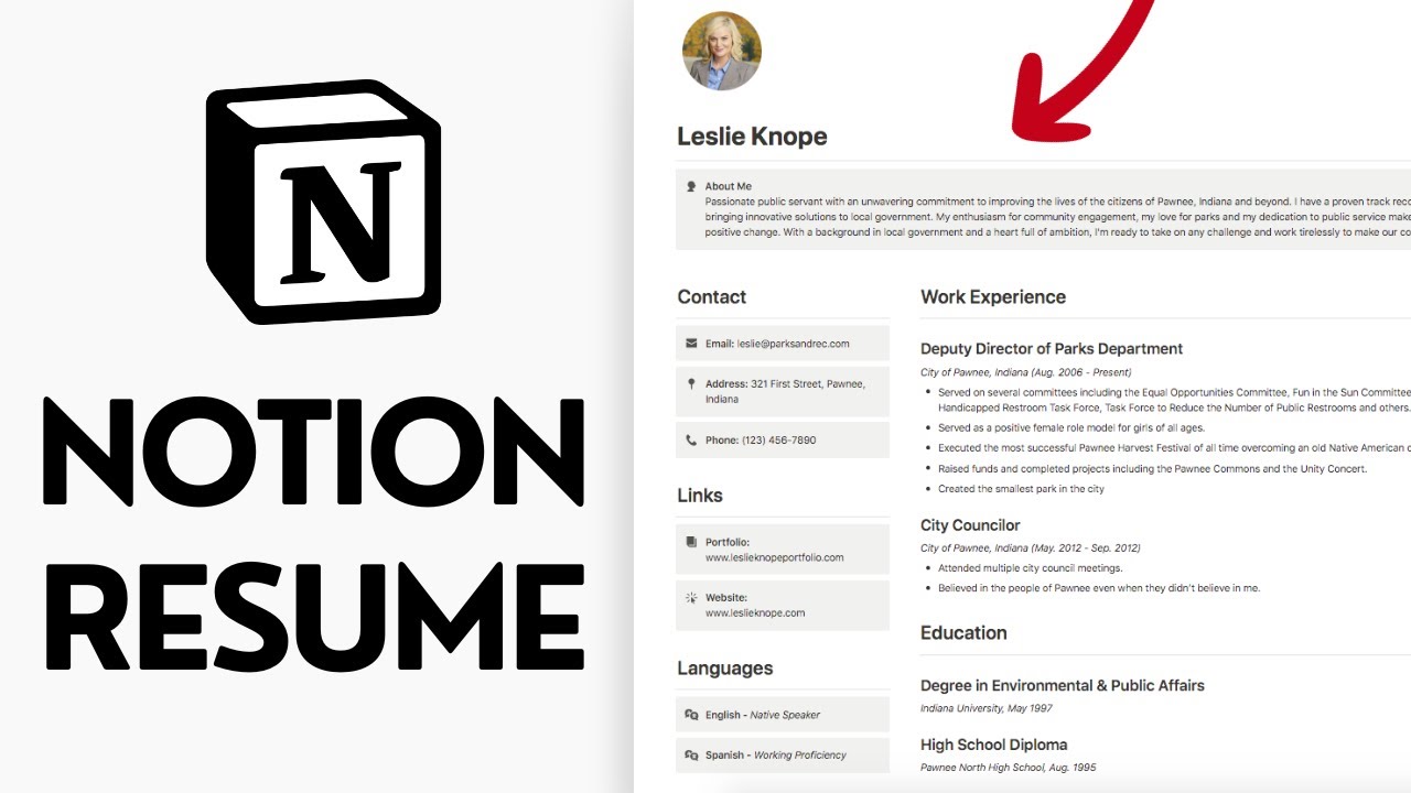 Build your Resume/CV In Notion! (Step-by-step Tutorial) - YouTube