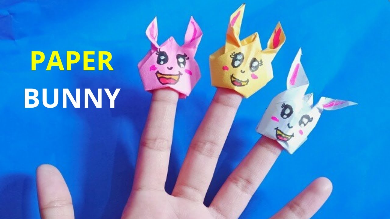 How To Make Paper Bunny | Paper Bunny | DIY Bunny | DIY Bunny Puppet ...